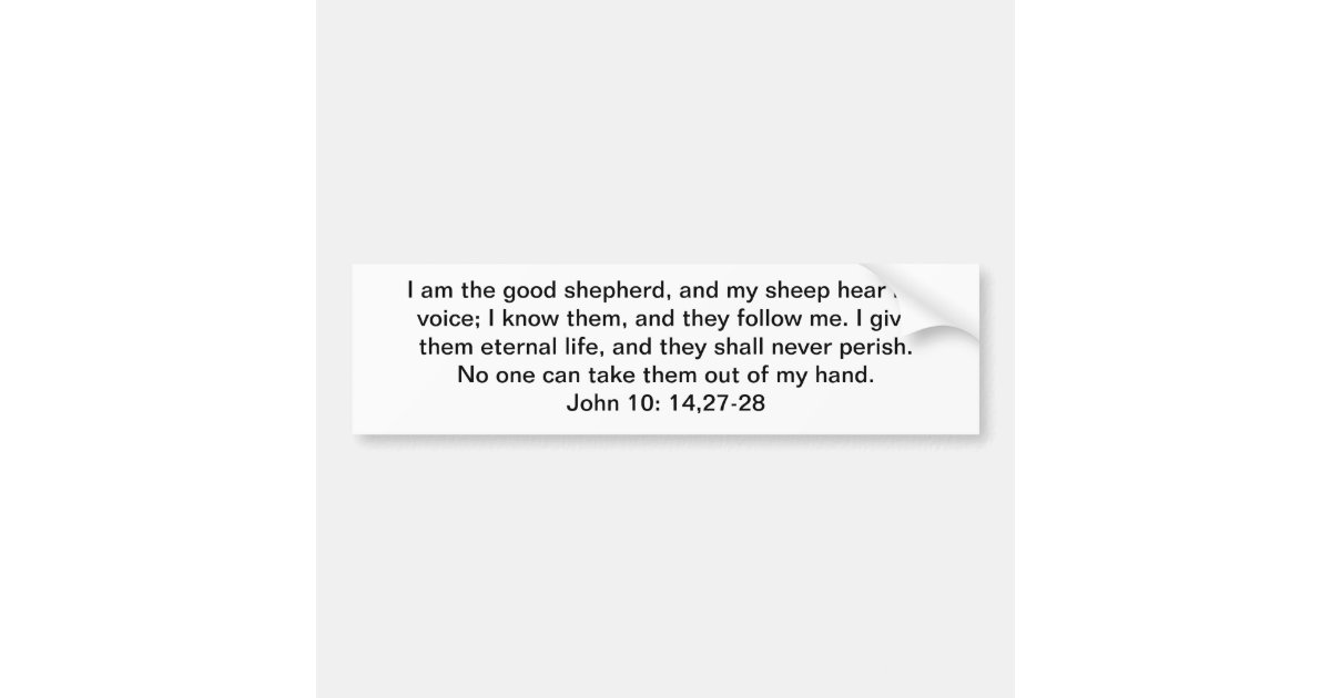 I Am the Good Shepherd Bumper Sticker | Zazzle