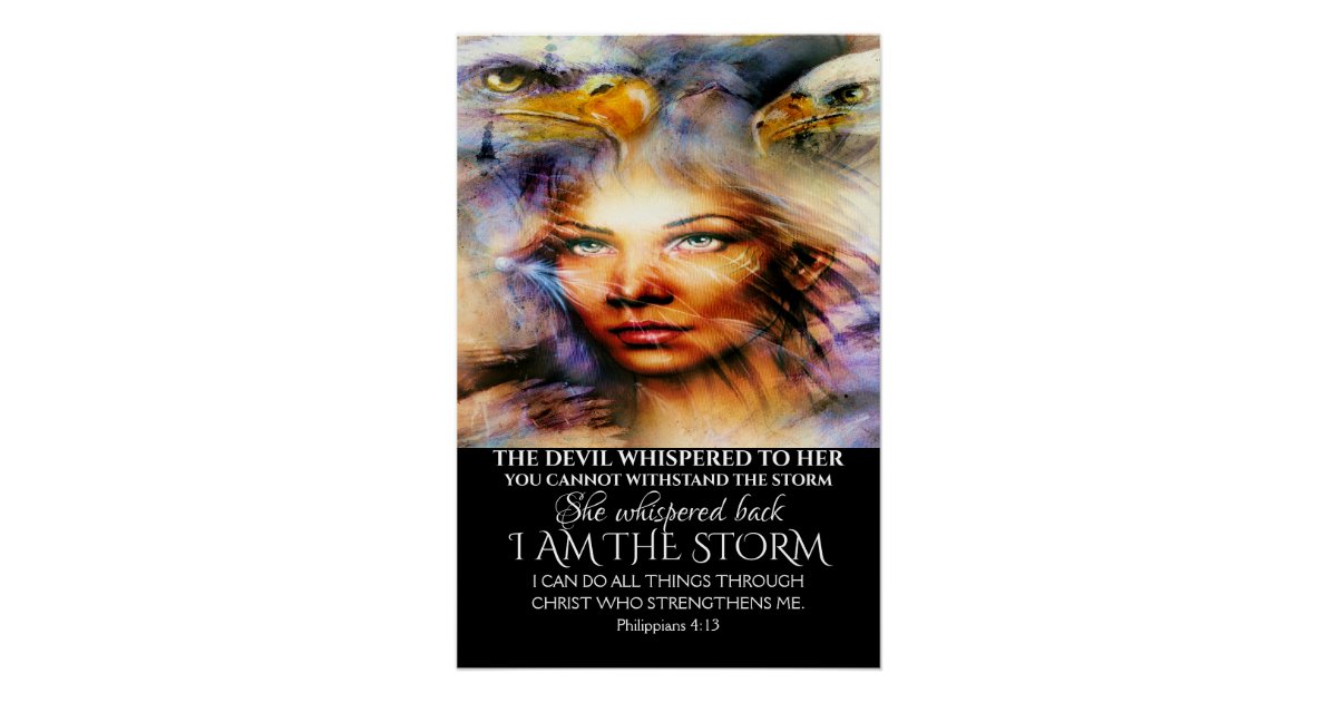 I AM THE STORM POSTER | Zazzle