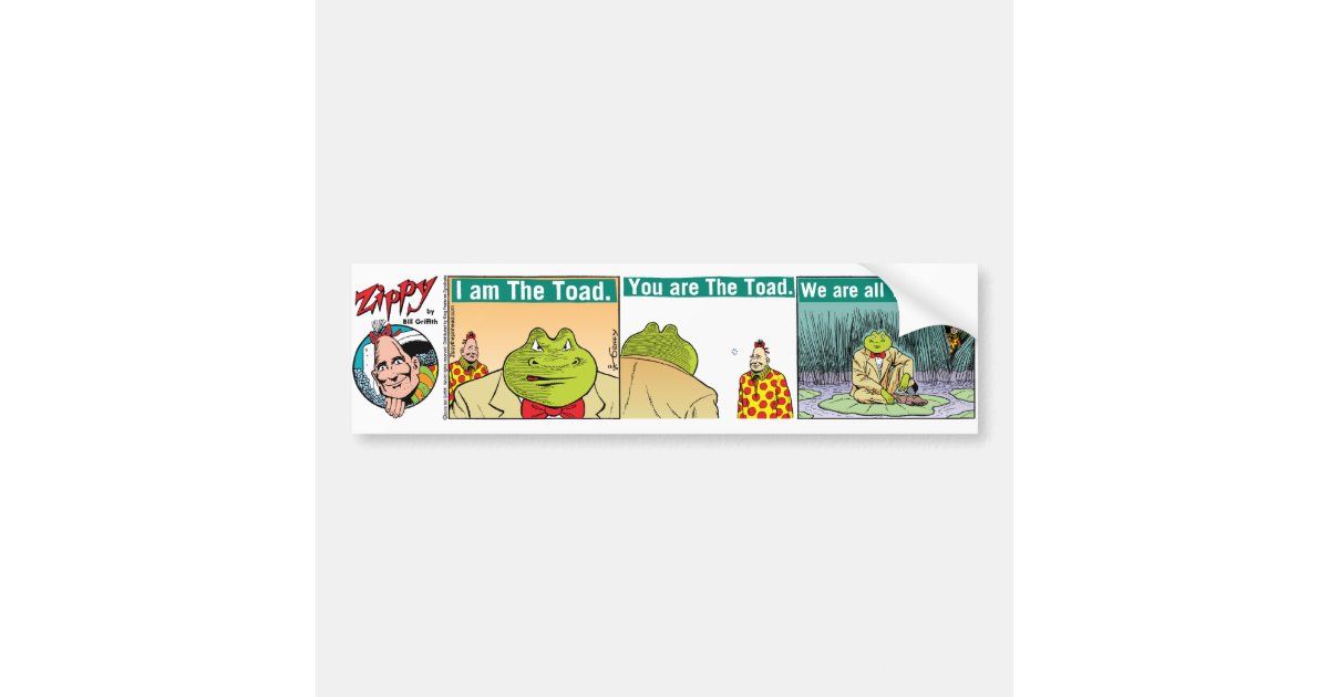 "I Am The Toad" bumper sticker | Zazzle