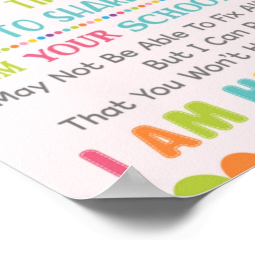 I Am Your School Counselor Poster | Zazzle