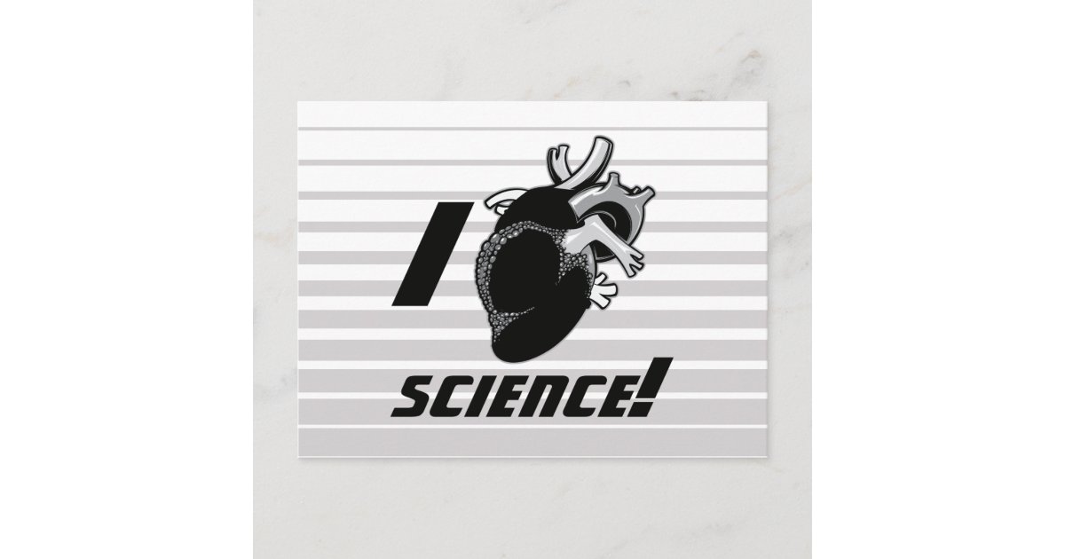 I (Anatomical Heart) Science Postcard | Zazzle