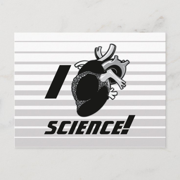 I (Anatomical Heart) Science Postcard | Zazzle