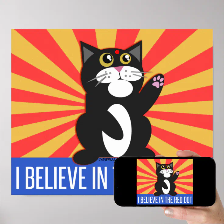 I Believe Cat Poster | Zazzle