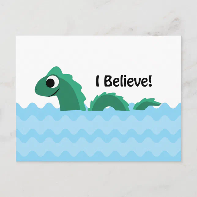 I Believe Champ the Lake Champlain Monster Postcard | Zazzle