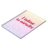 I Believe in Miracles Hanukkah Notebook | Zazzle