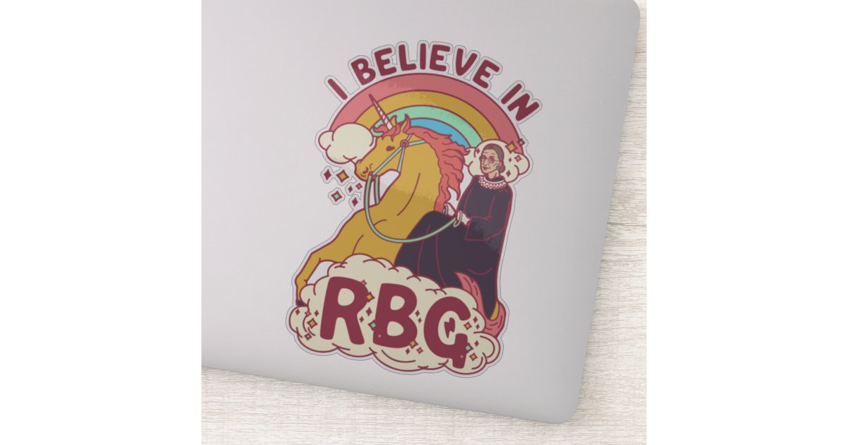 I Believe in RBG Sticker | Zazzle