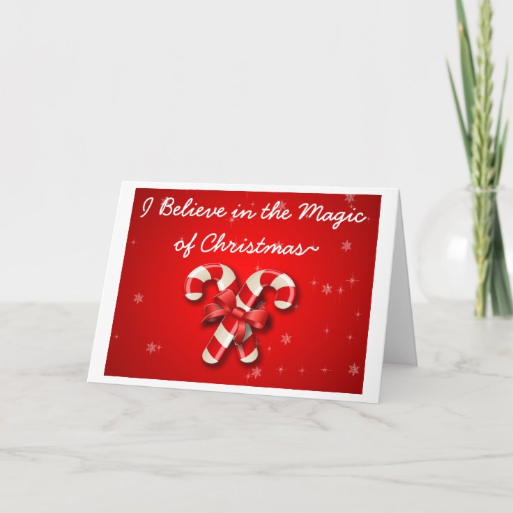 I Believe In The Magic Of Christmas Inmate Card | Zazzle