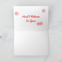 I Believe In The Magic Of Christmas Inmate Card | Zazzle