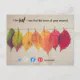 I believe leaf autumn real estate agent marketing postcard | Zazzle