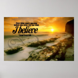 I Believe Motivational Poster | Zazzle