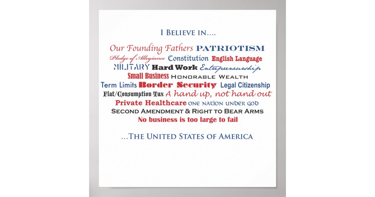 I Believe Poster | Zazzle