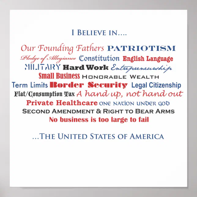 I Believe Poster | Zazzle