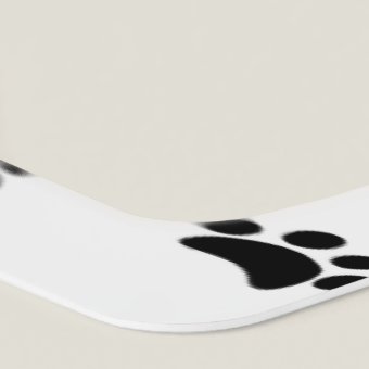 I Brake for Animals! Black Paw Prints License Plate Frame | Zazzle