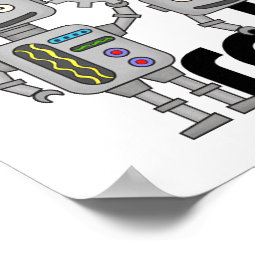 I Build Robots Poster | Zazzle