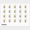 I Build Stick Figure Carpenter Tshirts Classic Round Sticker | Zazzle