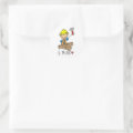 I Build Stick Figure Carpenter Tshirts Classic Round Sticker | Zazzle