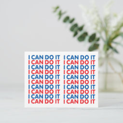 I Can Do It Postcard | Zazzle