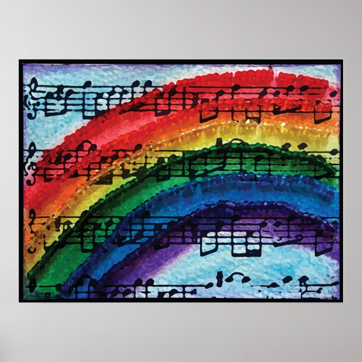 I Can Sing A Rainbow Poster | Zazzle