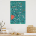 I Carry Your Heart With Me Poem Poster | Zazzle