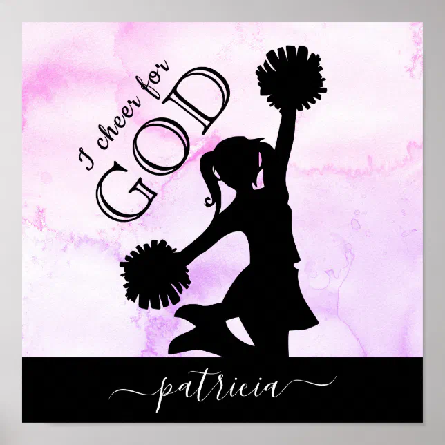"I Cheer For God" Poster | Zazzle