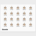 I Clove You Funny Spice Garlic Pun Classic Round Sticker | Zazzle