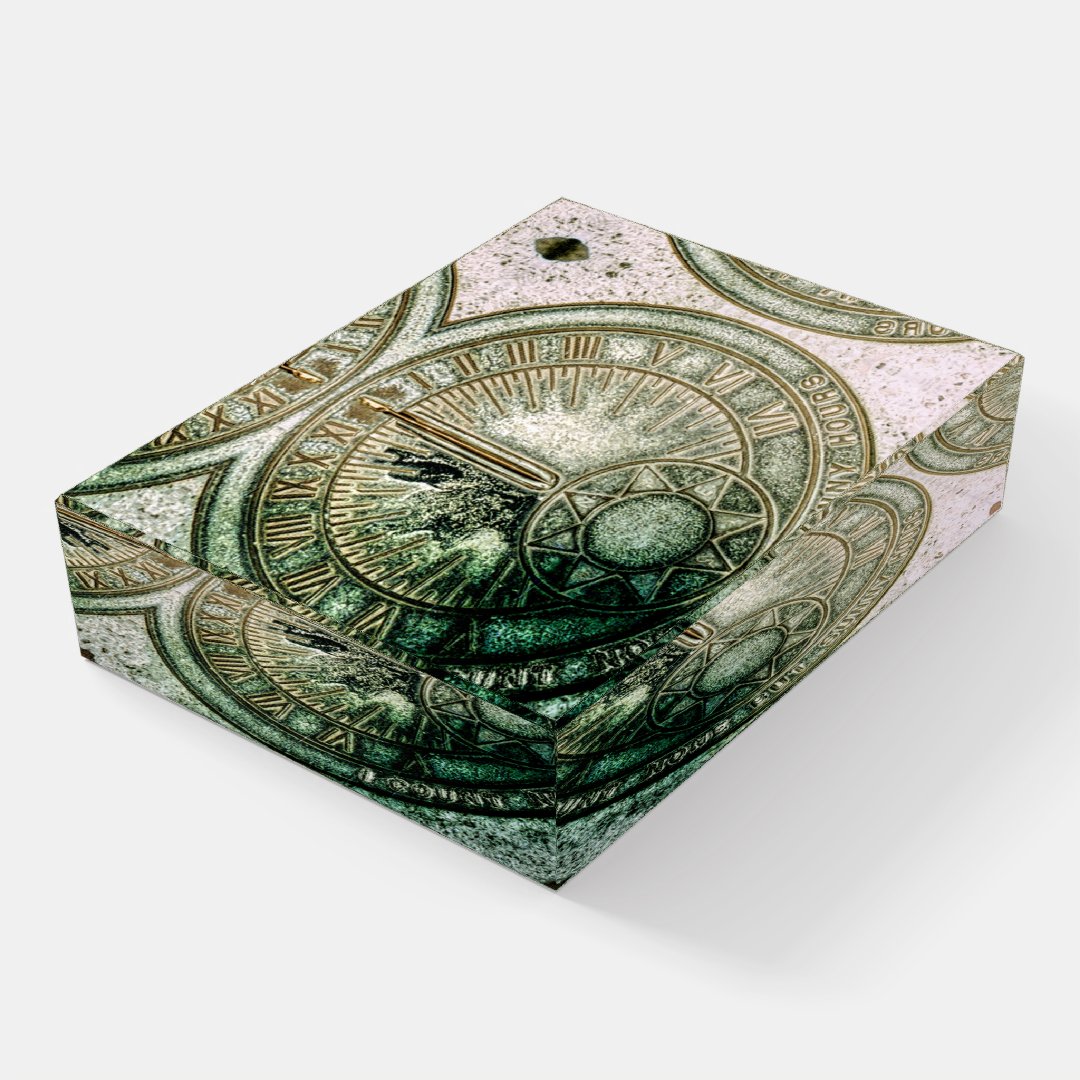 I Count None But Sunny Hours Sundial Paperweight | Zazzle
