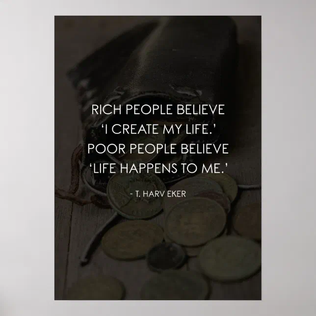 I Create My Life vs Life Happens To Me Poster | Zazzle