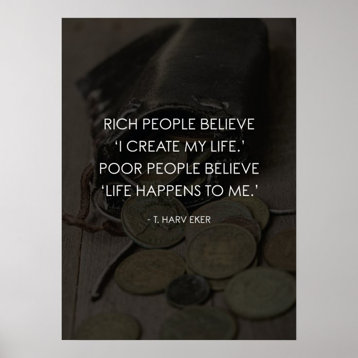 I Create My Life vs Life Happens To Me Poster | Zazzle