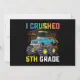 I Crushed 5th Grade Monster Truck Graduation Invitation | Zazzle