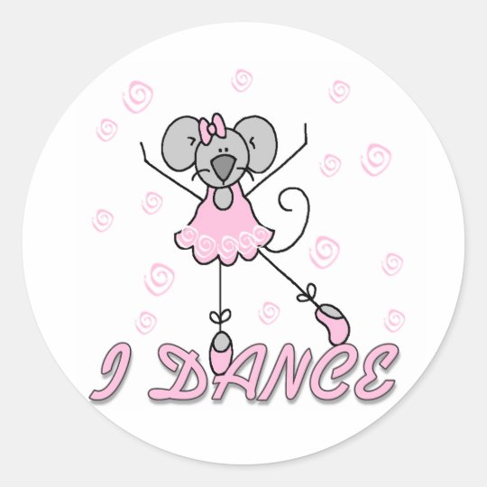 I Dance Mouse Ballet Sticker | Zazzle.com