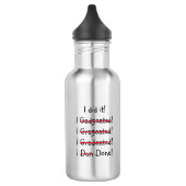 I did it Funny Misspelling Graduate Graduation Day Water Bottle | Zazzle