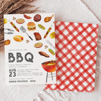 I Do BBQ | BBQ Wedding Shower Invitation | Zazzle