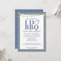 I Do BBQ Couples Shower LGBT Gay Engagement Party Invitation | Zazzle