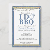 I Do BBQ Couples Shower LGBT Gay Engagement Party Invitation | Zazzle