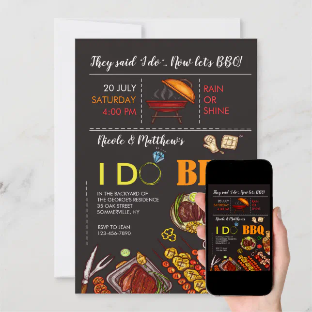 I do BBQ Invitation | Zazzle