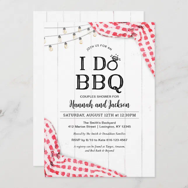 I Do BBQ Invitation | Zazzle