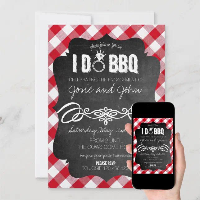 I Do BBQ Invitation | Zazzle