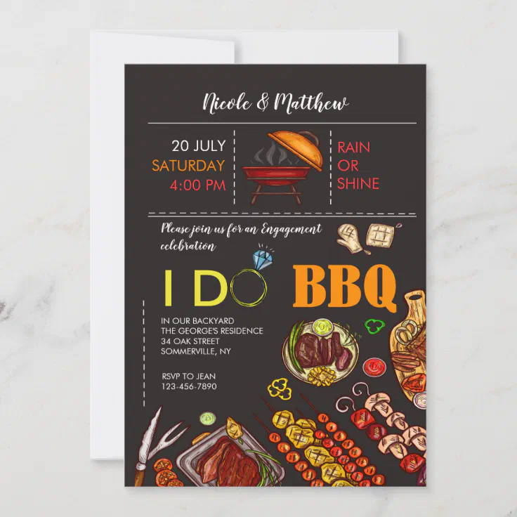 I do BBQ Invitation | Zazzle