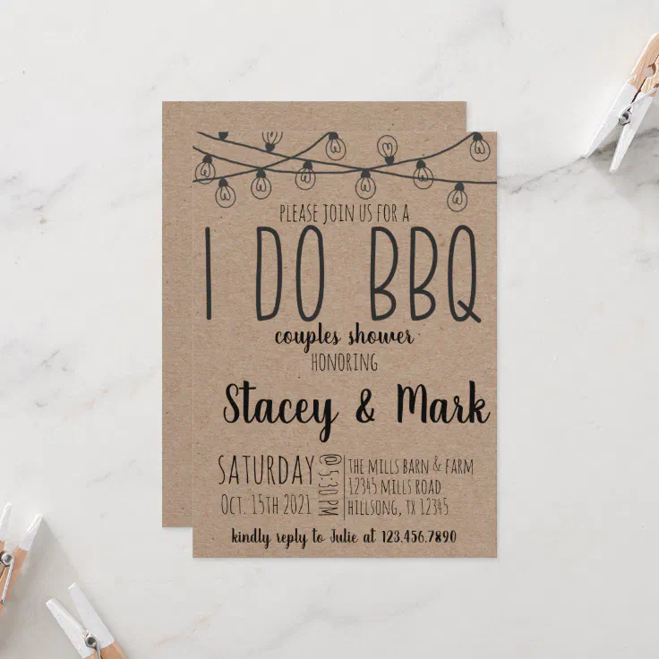 I Do BBQ Invitation | Zazzle