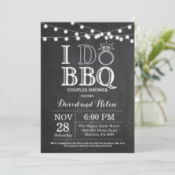 I DO BBQ Invitation Rustic Wedding Engagment | Zazzle