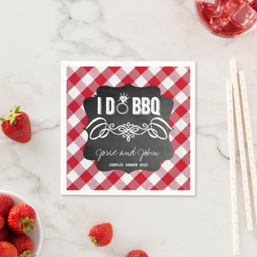 I Do BBQ Napkins | Zazzle