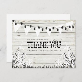 I Do BBQ Wood Texture Thank You Postcard | Zazzle