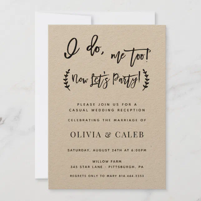 Template Free Invite For Reception Types Of Invitation Letter For Party ...