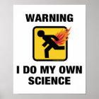 Warning Science In Progress Sign - Funny Scientist | Zazzle.com