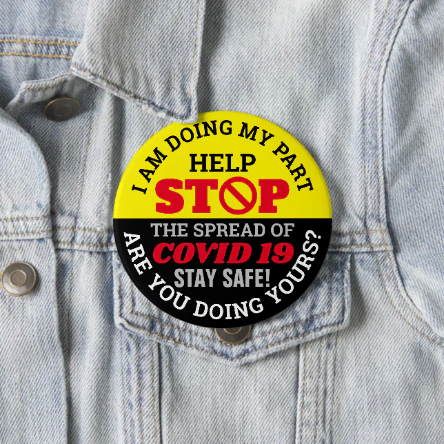 I DO MY Part - COVID 19 Button | Zazzle
