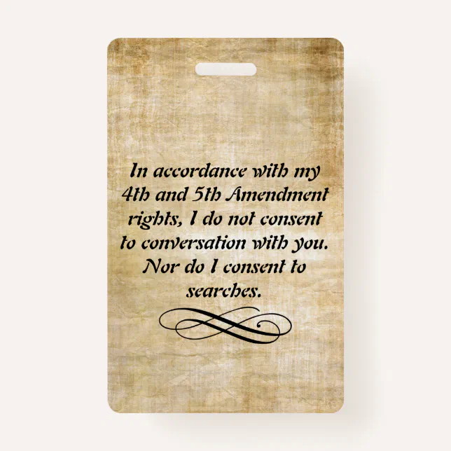 I do not consent badge and lanyard | Zazzle