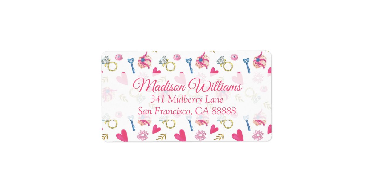 I Do Pattern II Label | Zazzle