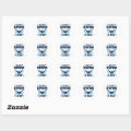 I Don't Swim I Fly Swimming Butterfly Classic Round Sticker | Zazzle