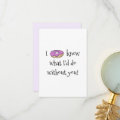 I DONUT know what I'd do Thank You Card | Zazzle
