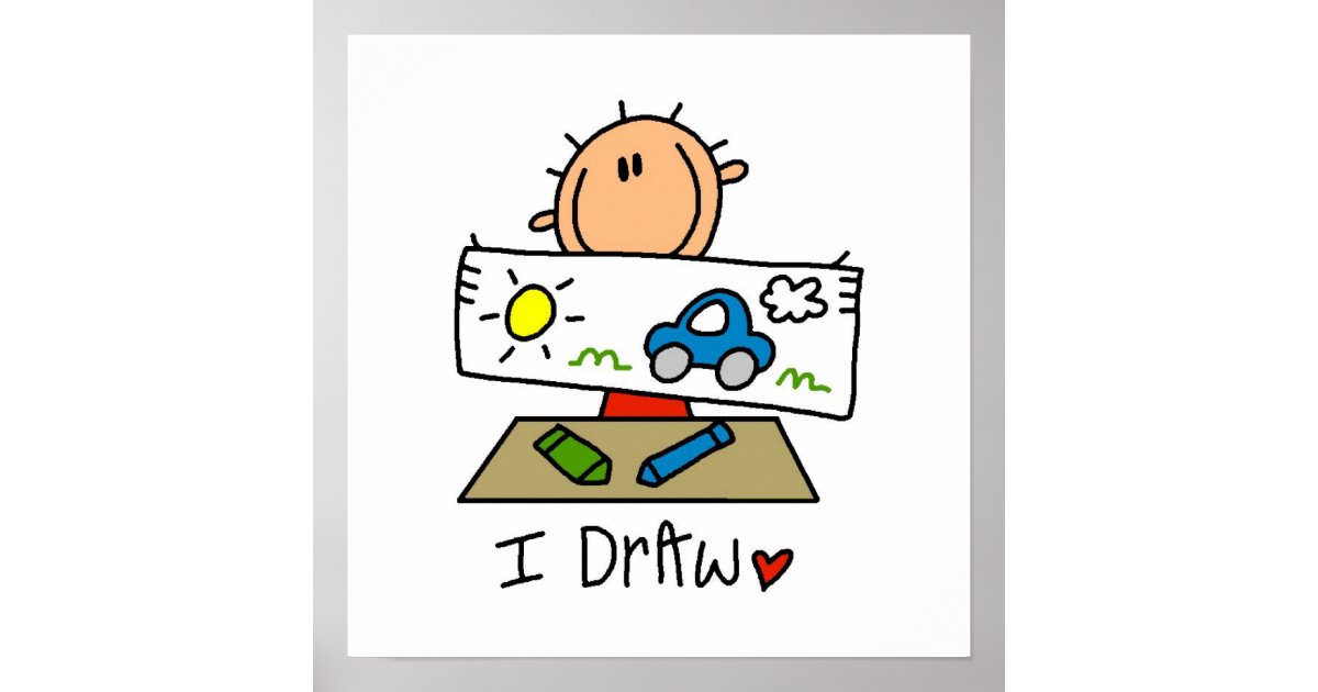 I Draw Poster Zazzle i-draw-poster-zazzle